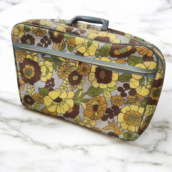 Bantam | Bags | Vintage Flower Bantam Suitcase | Poshmark
